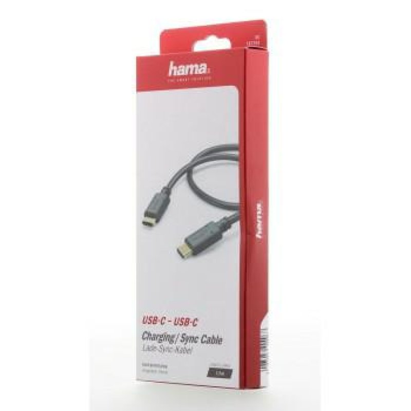 Hama Charging/Data Cable, USB-C - USB-C, 1.5 m, black | Selectric