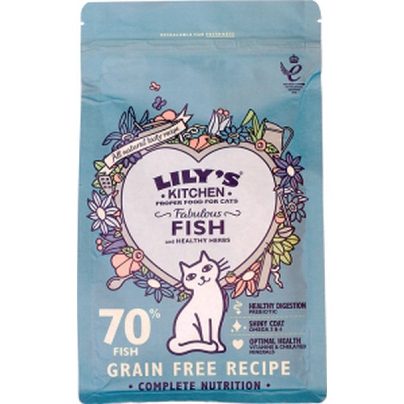 Lily's Kitchen Fabulous Fish Dry Food for Cats 800g | Selectric