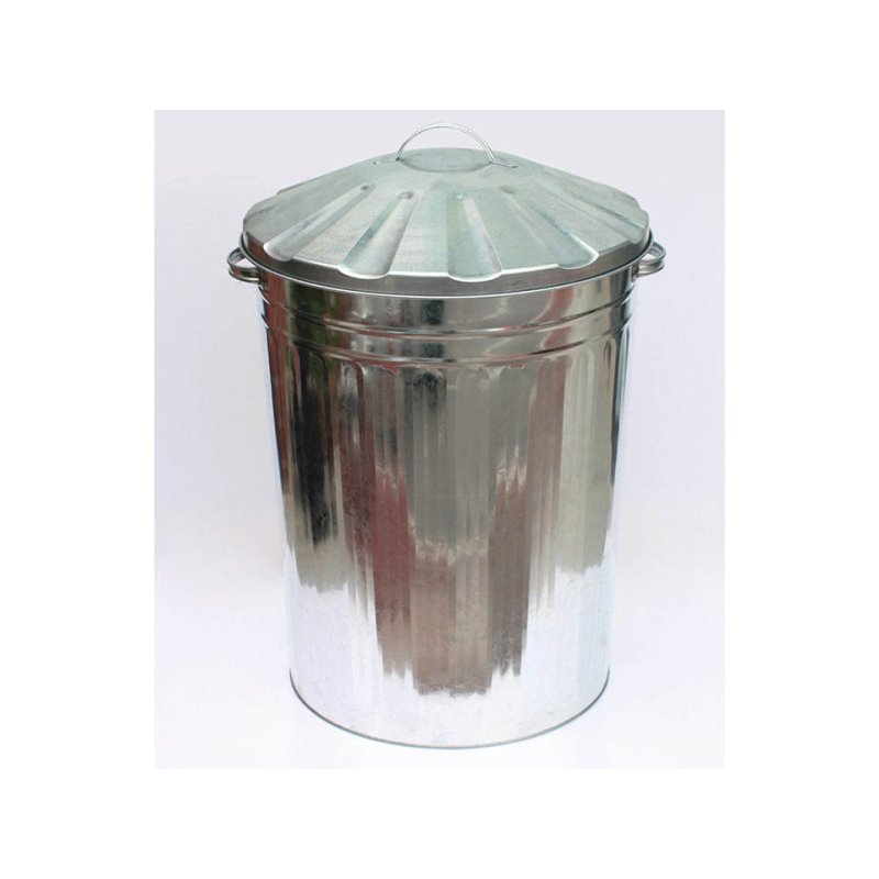Galvanised Dustbin & Galvanised Lid 90L *2* | Selectric