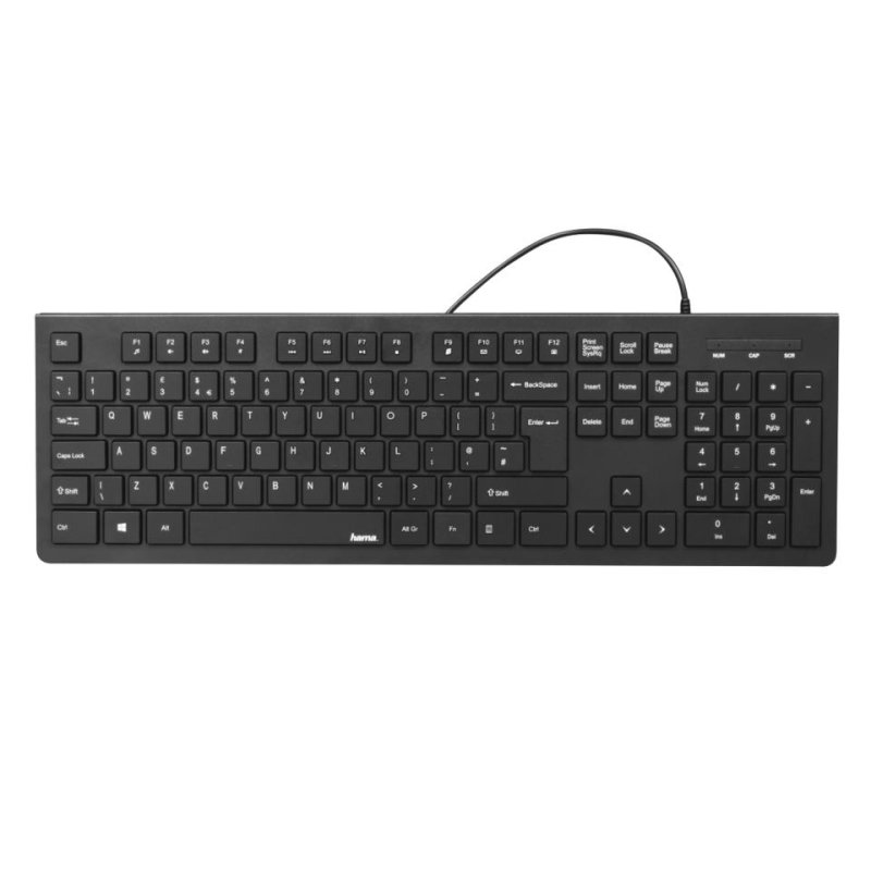 Hama KC-200 Wired Keyboard Black | Selectric