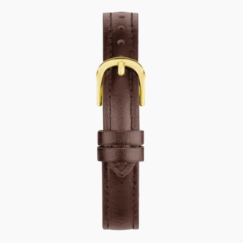 Sekonda Evans Ladies Watch Gold Alloy Case & Brown Leather Strap with ...