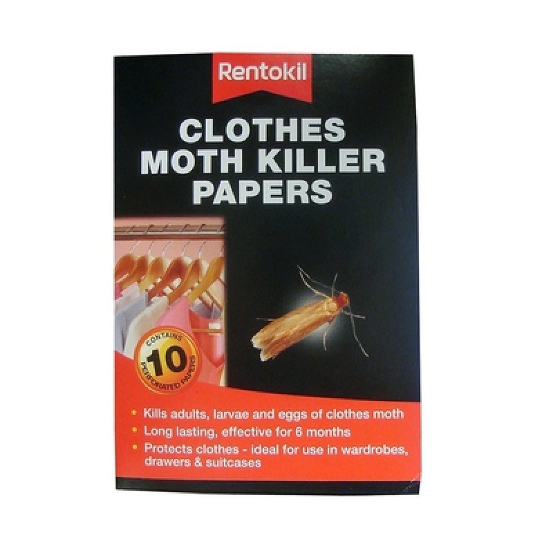 Rentokil Clothes Moth Killer Papers - 10 Strips | Selectric