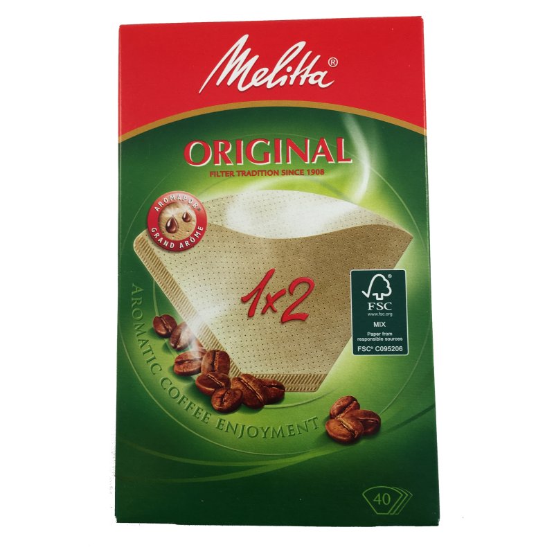 Melitta Original Coffee Filter Papers 1x2 102 40pk | Selectric