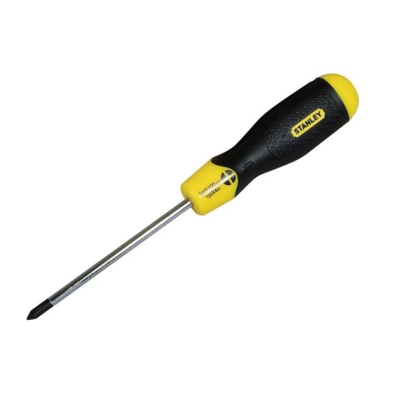 Stanley Cushion Grip Screwdriver Phillips Tip PH0 x 60mm | Selectric